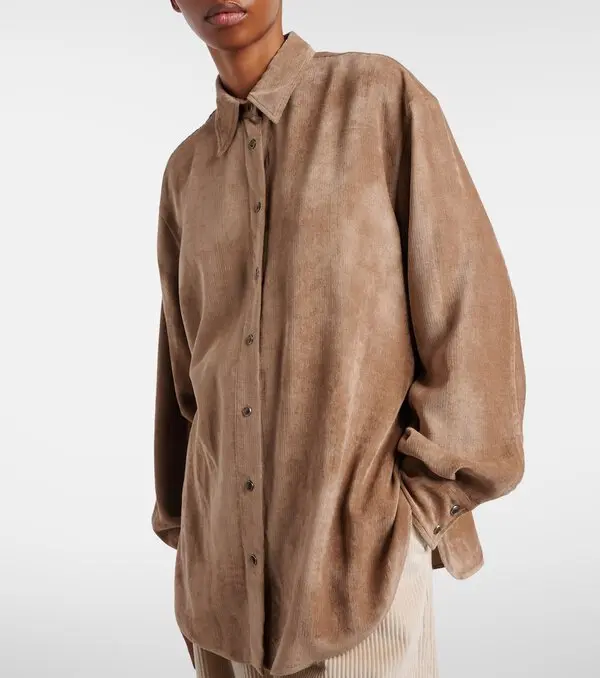 Brunello Cucinelli Corduroy Shirt - Brown