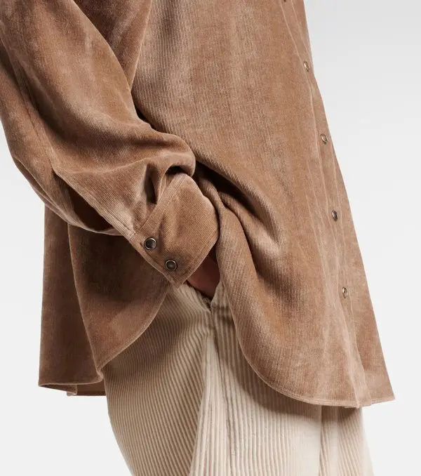 Brunello Cucinelli Corduroy Shirt - Brown