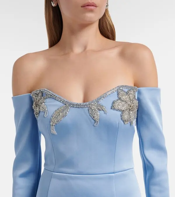 Rebecca Vallance Kai Embellished Bustier Gown