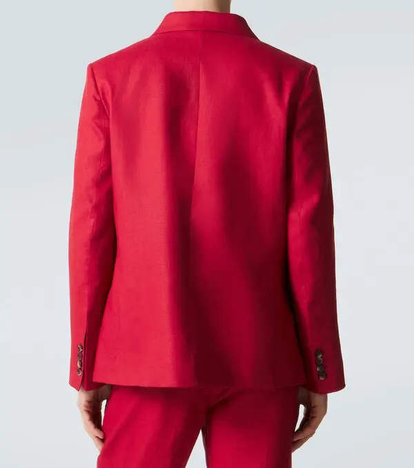 BODE Double-breasted Linen Blazer