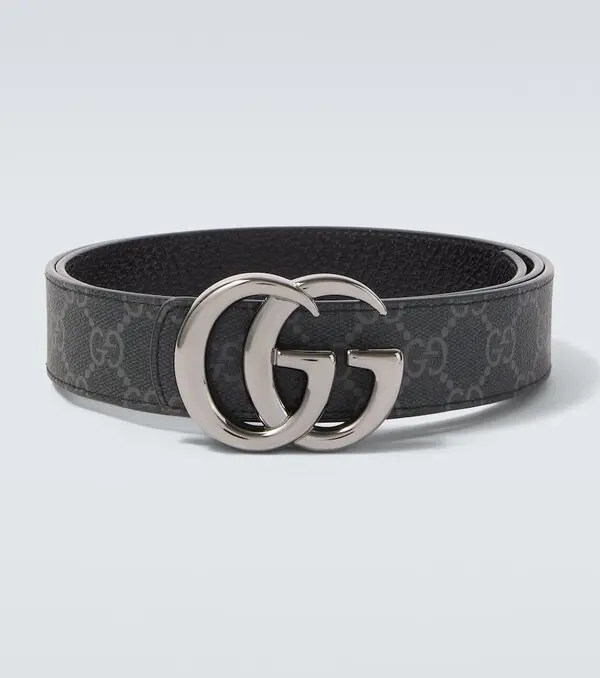 Gucci Gg Marmont Reversible Belt - Black