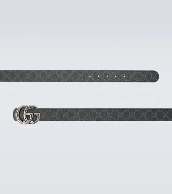 Gucci Gg Marmont Reversible Belt - Black
