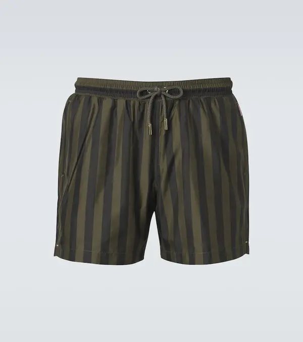 Orlebar Brown Striped Swim Trunks - Green