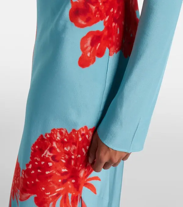 SIR. Amelie Floral Silk Crêpe De Chine Maxi Dress