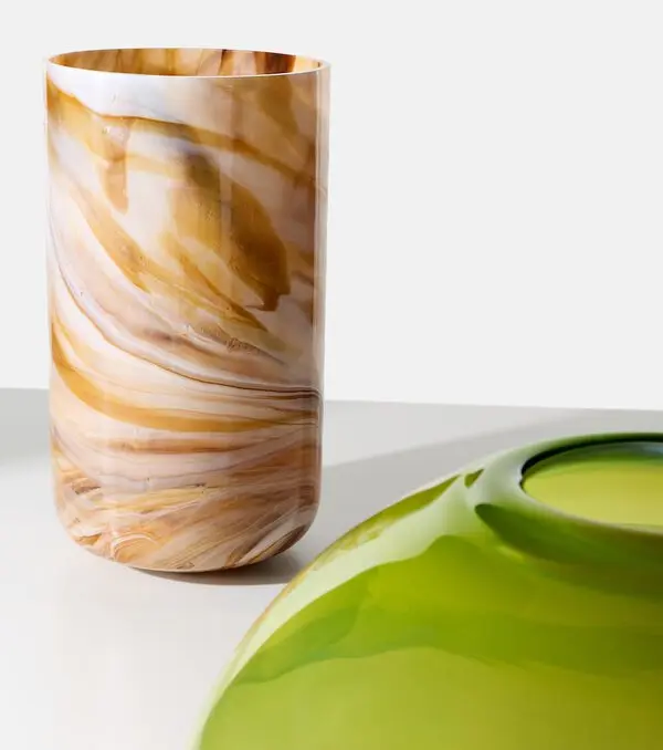 POLSPOTTEN Marbled Large Glass Vase