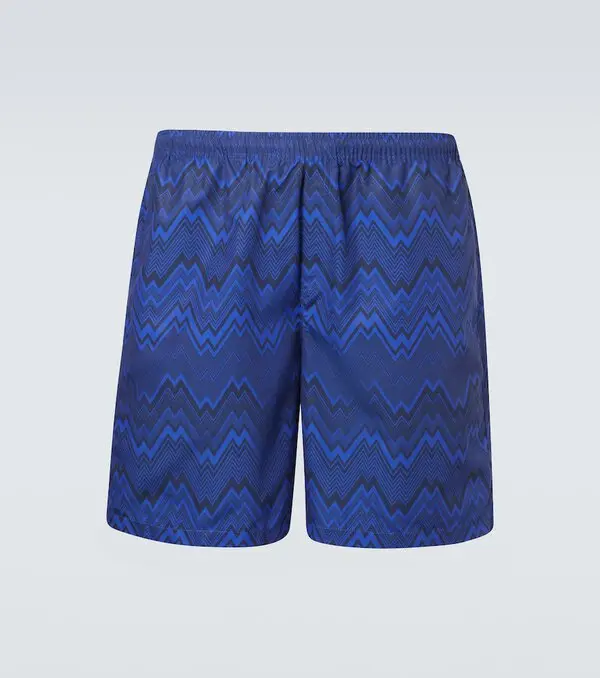 Missoni Zigzag Swim Trunks - Blue