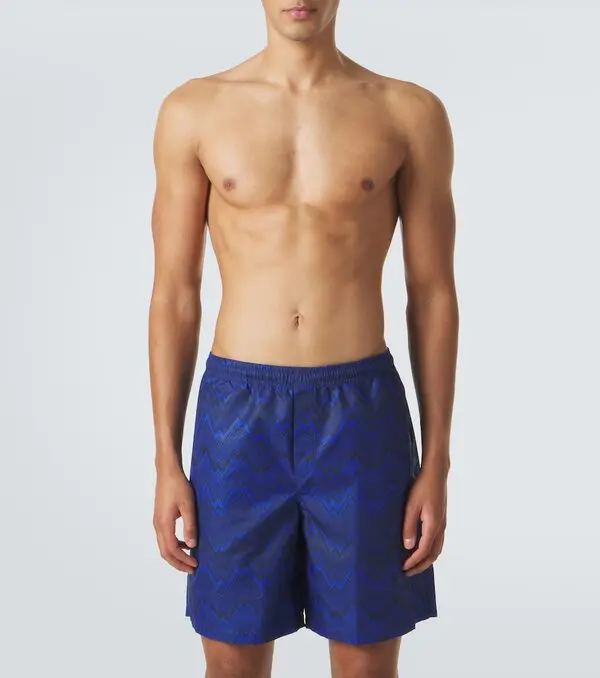 Missoni Zigzag Swim Trunks - Blue