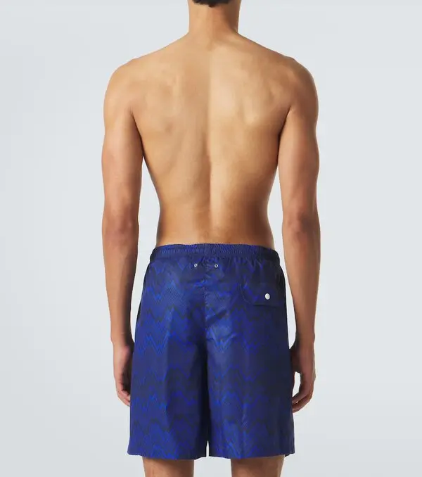 Missoni Zigzag Swim Trunks - Blue