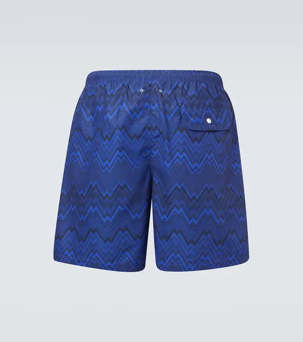 Missoni Zigzag Swim Trunks - Blue