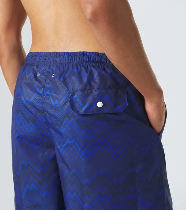 Missoni Zigzag Swim Trunks - Blue