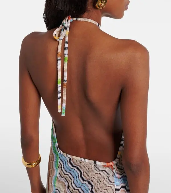 Missoni Zig Zag Halterneck Maxi Dress