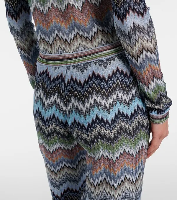 Missoni Zigzag Straight-leg Pants - Blue