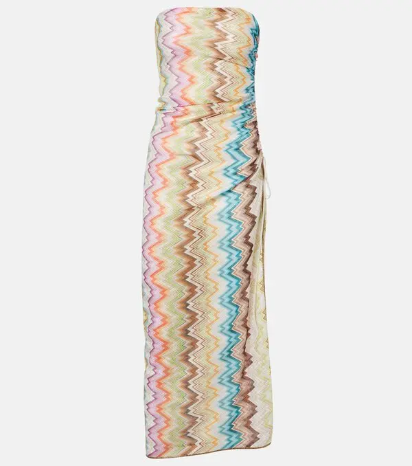 Missoni Zigzag Gathered Maxi Dress