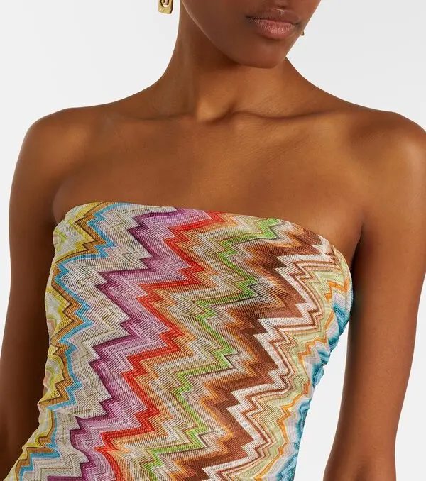 Missoni Zigzag Gathered Maxi Dress