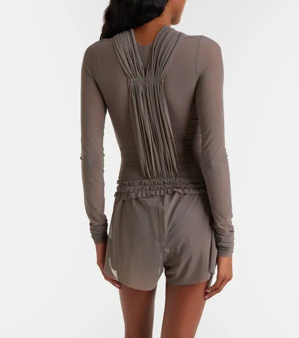 Rick Owens Boxing Sheer Tulle Shorts - Grey