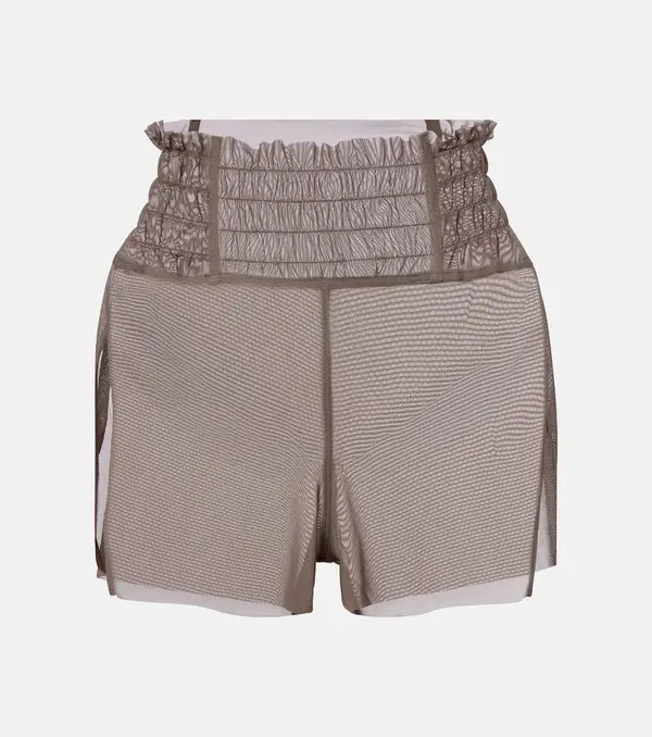 Rick Owens Boxing Sheer Tulle Shorts - Grey