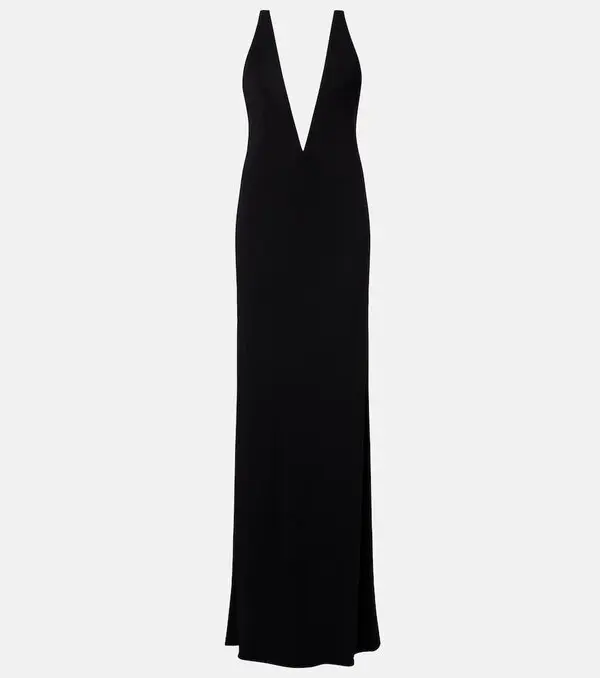 TOM FORD Impossible Crêpe Jersey Gown - Black