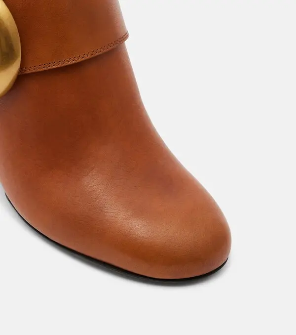 Etro Sabot Leather Wedges - Brown
