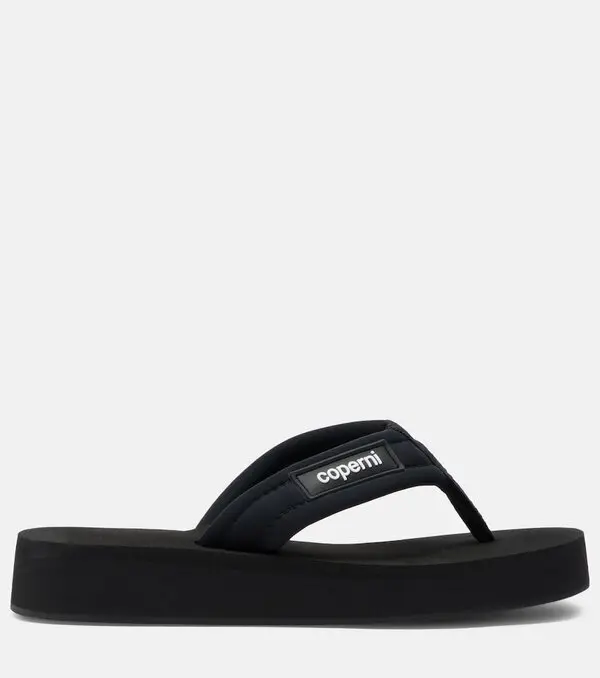 Coperni Logo Platform Thong Sandals
