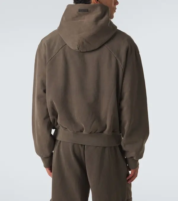 Fear Of God Cotton Jersey Hoodie - Brown