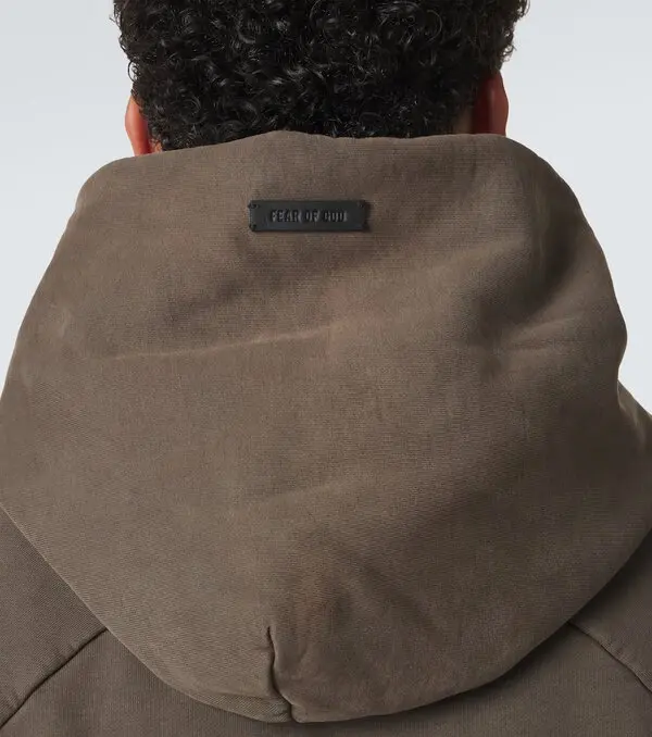 Fear Of God Cotton Jersey Hoodie - Brown