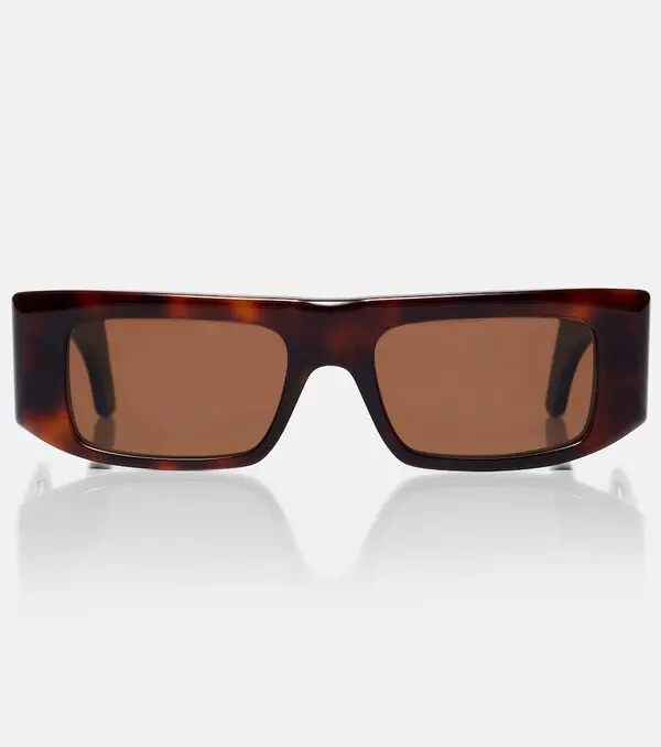 Valentino Garavani Vlogo Flat-top Sunglasses - Brown