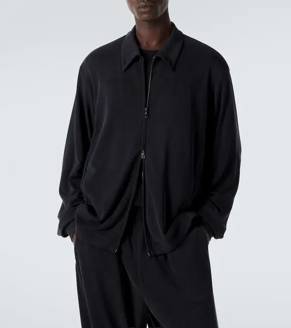 Giorgio Armani Zip-up Blouson Jacket - Blue