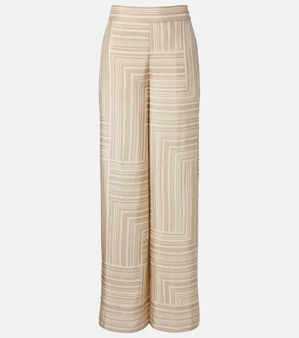JOSEPH Dijon Printed Silk Shorts