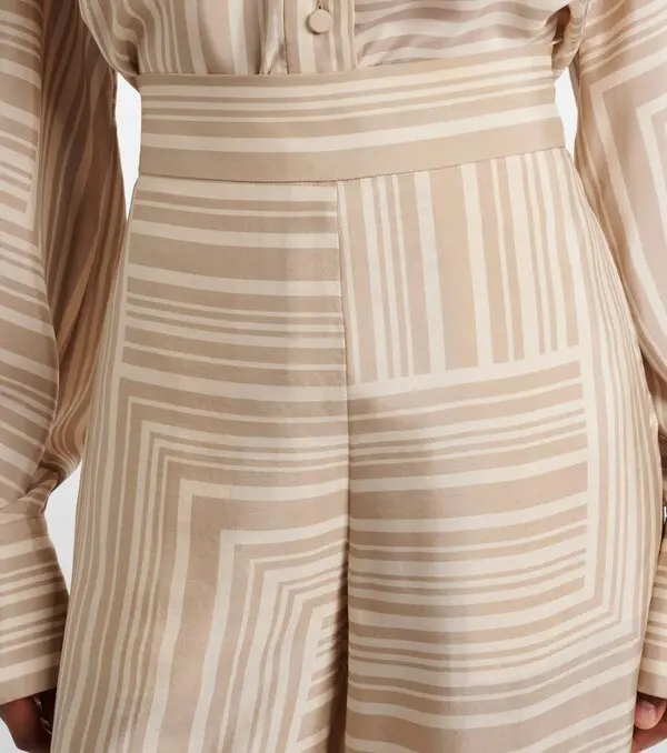 JOSEPH Dijon Printed Silk Shorts