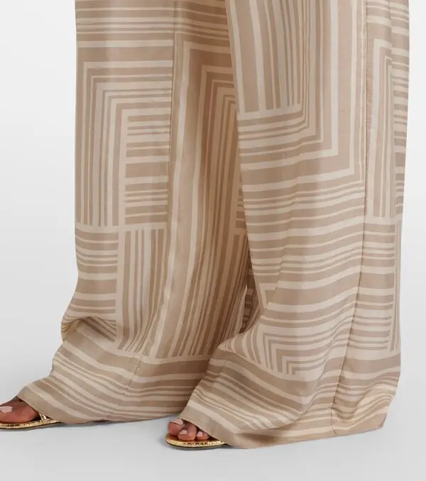 JOSEPH Dijon Printed Silk Shorts