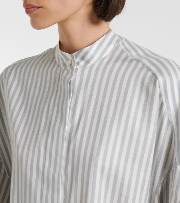 Stella McCartney Striped Silk And Wool Shirt