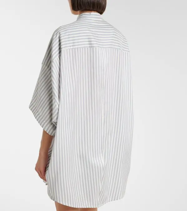 Stella McCartney Striped Silk And Wool Shirt