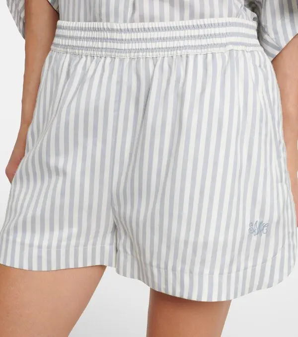 Stella McCartney Silk And Wool Striped Shorts