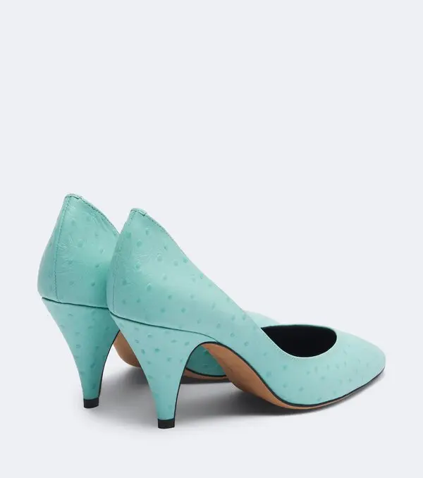JUDE Haze Leather Pumps - Blue