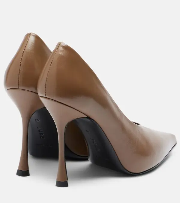 JUDE Kiss Leather Pumps - Brown