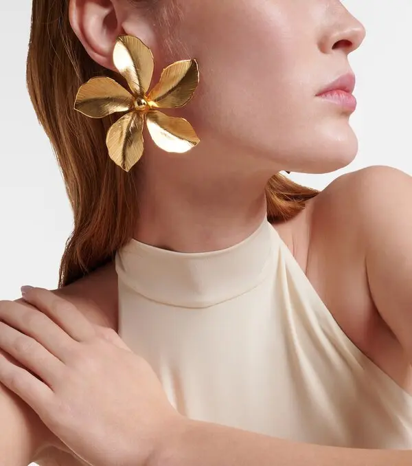 JENNIFER BEHR Keala Floral Earrings - Gold
