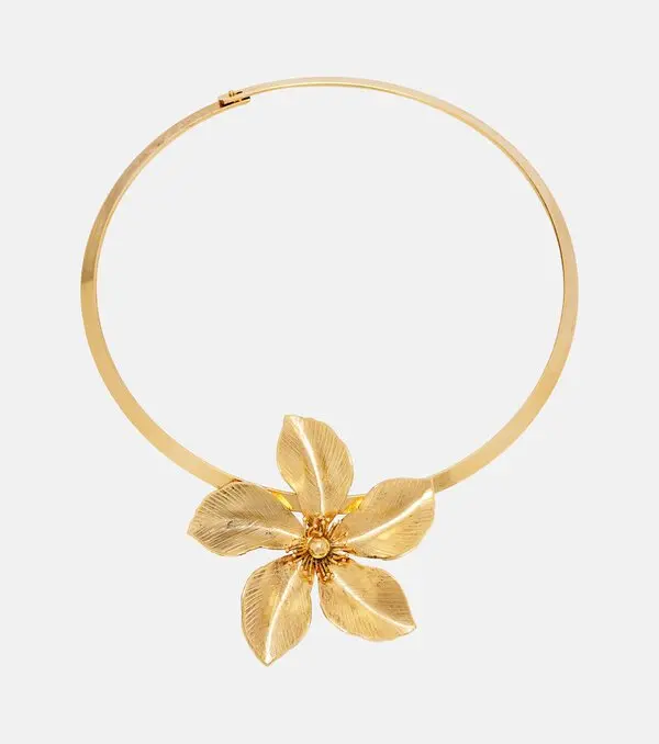 JENNIFER BEHR Keala Floral Pendant Necklace - Gold