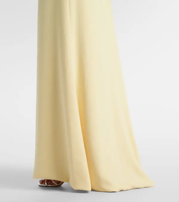 Costarellos Embellished Sequined Crêpe Gown