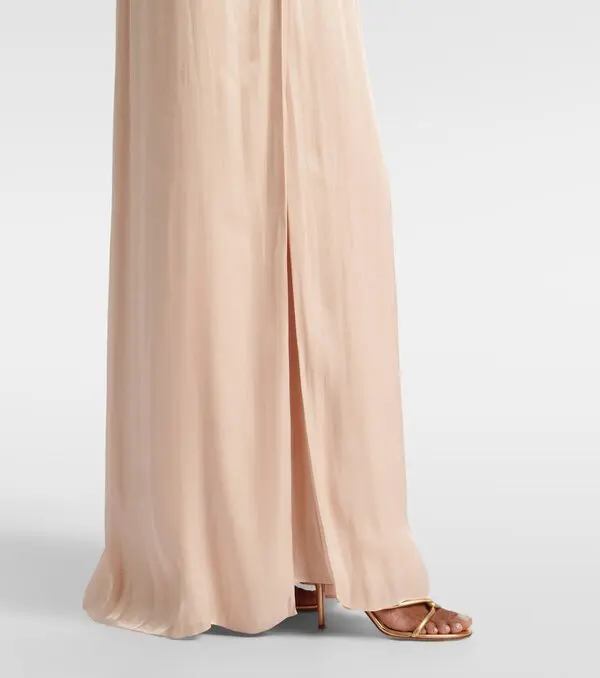 Costarellos Sireen Caped Embellished Gown