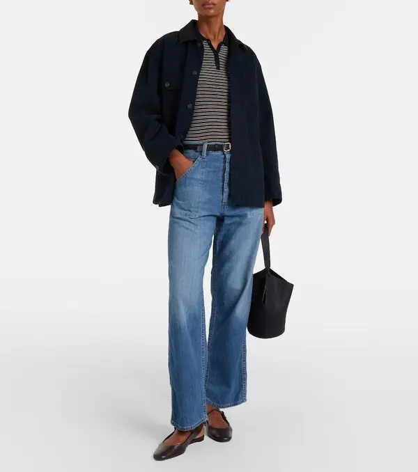 NILI LOTAN Whitney Wide-leg Jeans - Blue