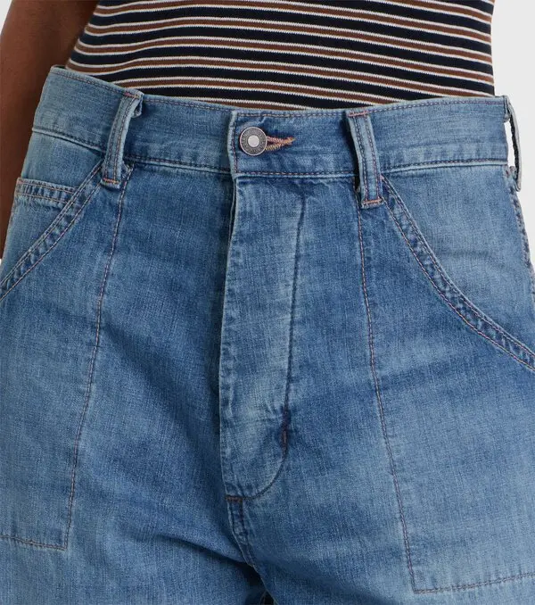 NILI LOTAN Whitney Wide-leg Jeans - Blue
