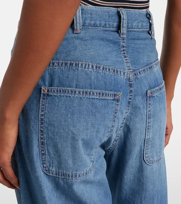 NILI LOTAN Whitney Wide-leg Jeans - Blue