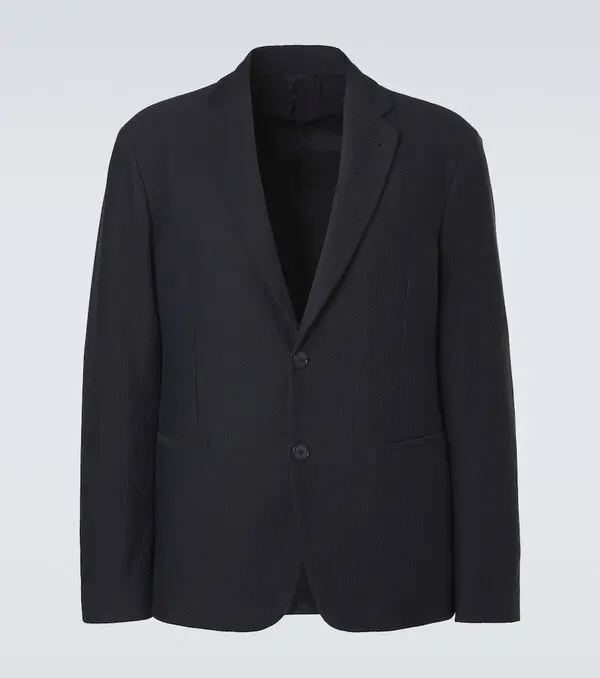 Giorgio Armani Waffle-knit Blazer