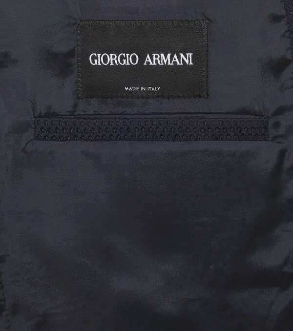Giorgio Armani Waffle-knit Blazer
