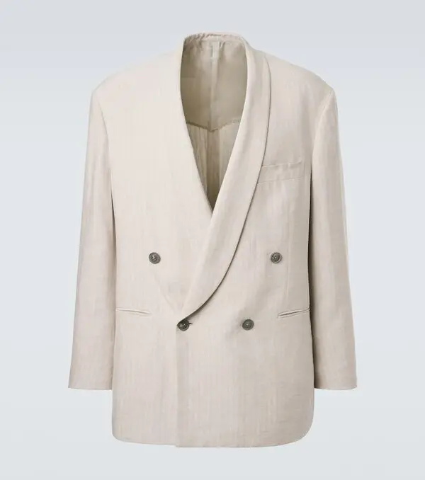 Giorgio Armani Archivio Double-breasted Blazer - Beige
