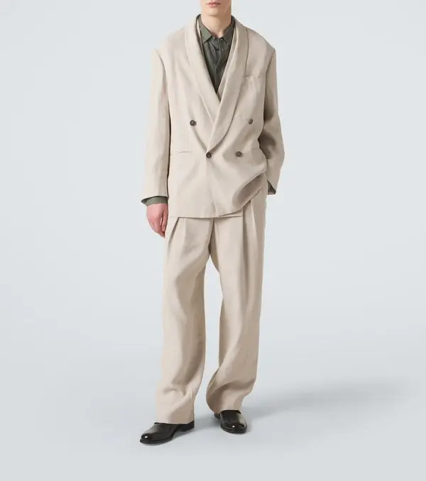 Giorgio Armani Archivio Double-breasted Blazer - Beige