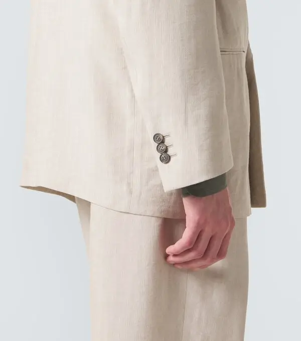 Giorgio Armani Archivio Double-breasted Blazer - Beige