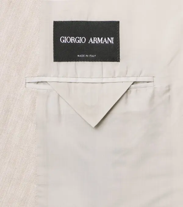 Giorgio Armani Archivio Double-breasted Blazer - Beige