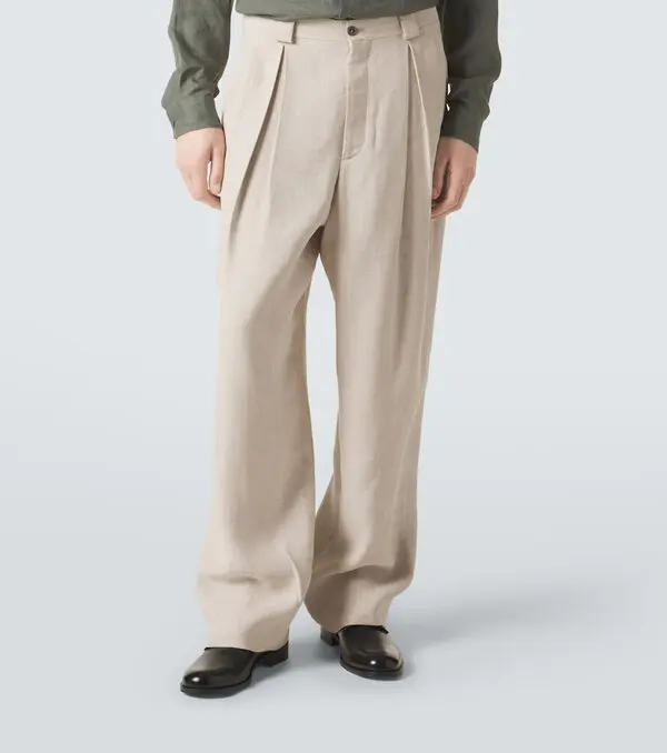 Giorgio Armani Archivio Straight Pants - Beige
