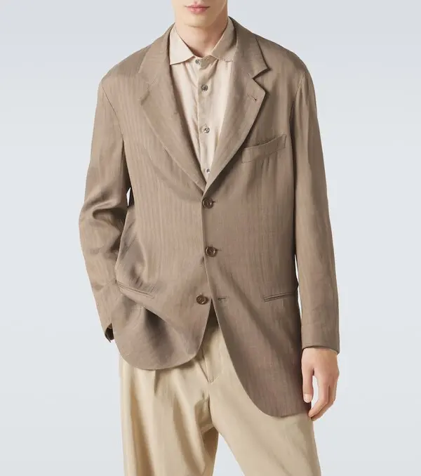 Giorgio Armani Archivio Herringbone Blazer